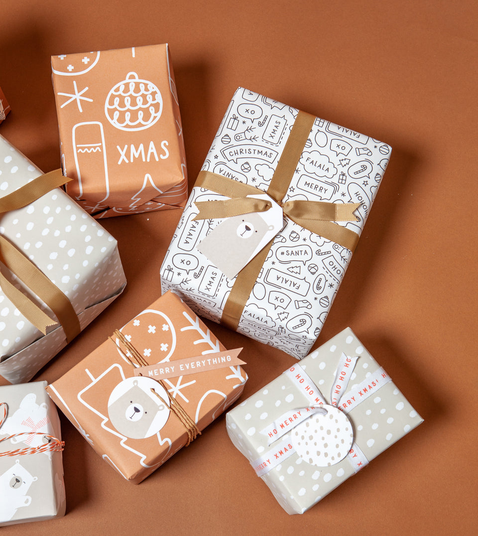 Polar Bear 20pk gift tags (grey) – Made Paper Co