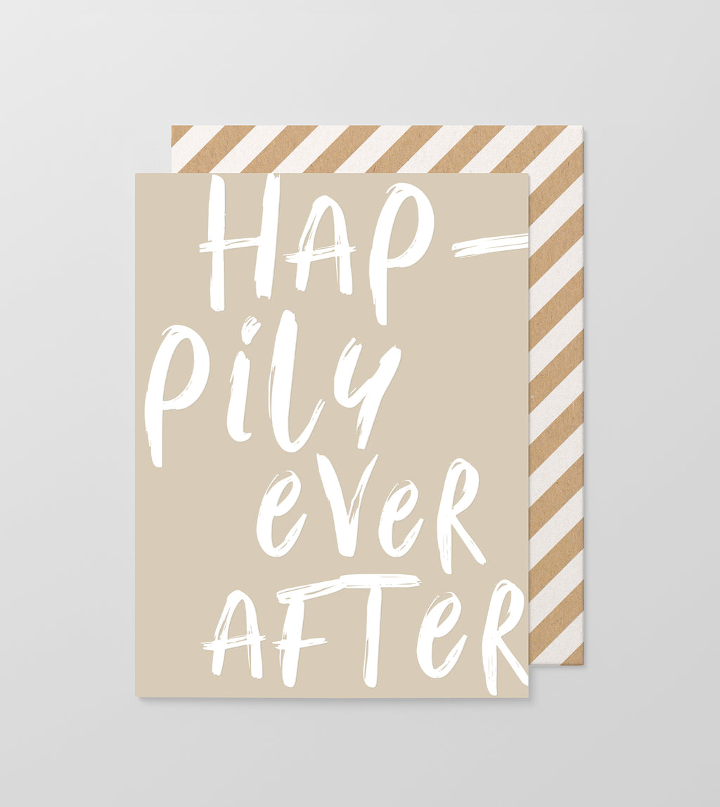 Hap-pily Ever After greeting card | Made Paper Co