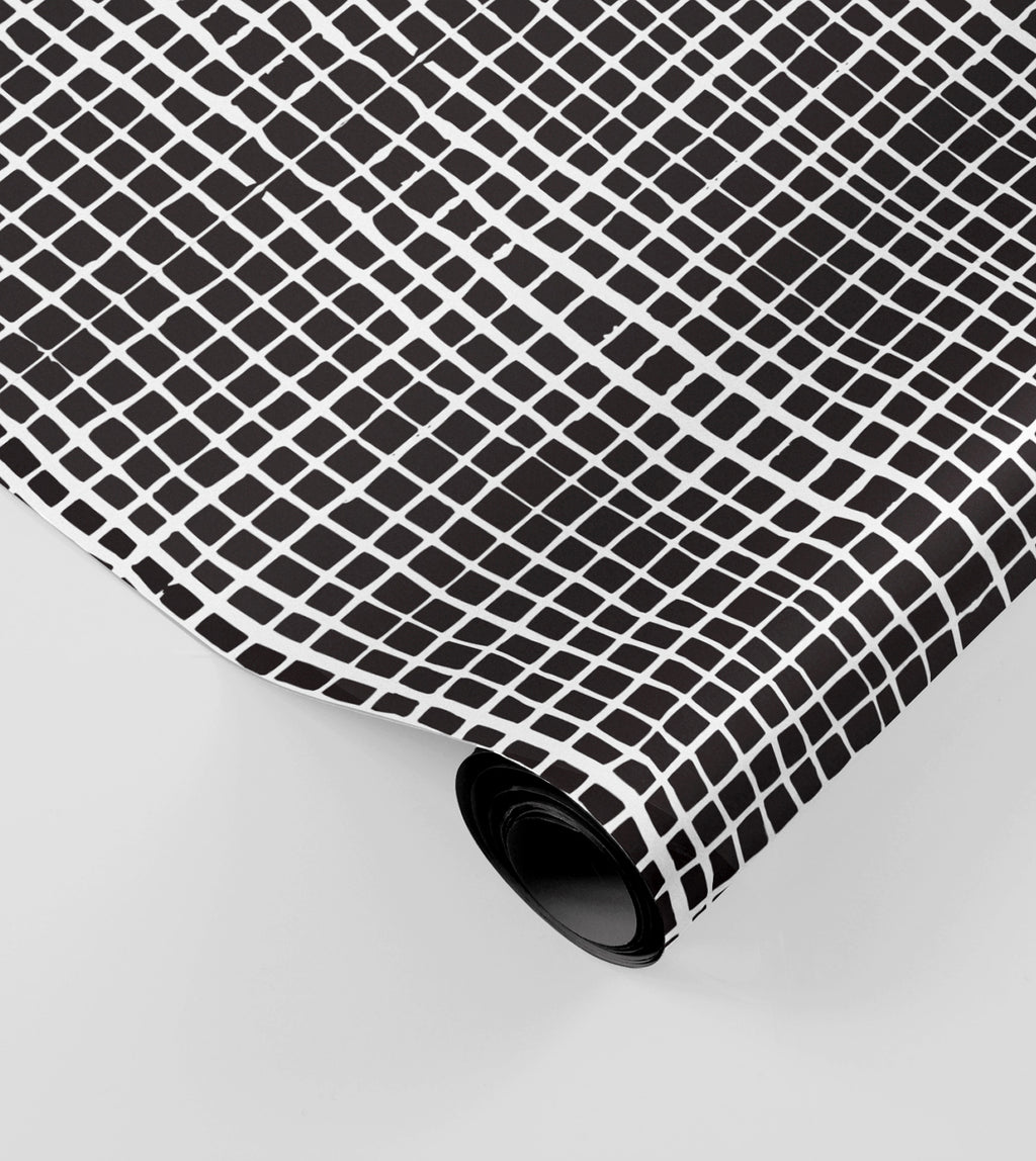 Grid wrap (black, white) – Made Paper Co